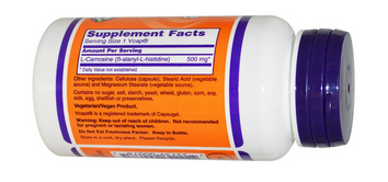 Карнозин 500 мг | L-Carnosine | Now Foods, 50 капс